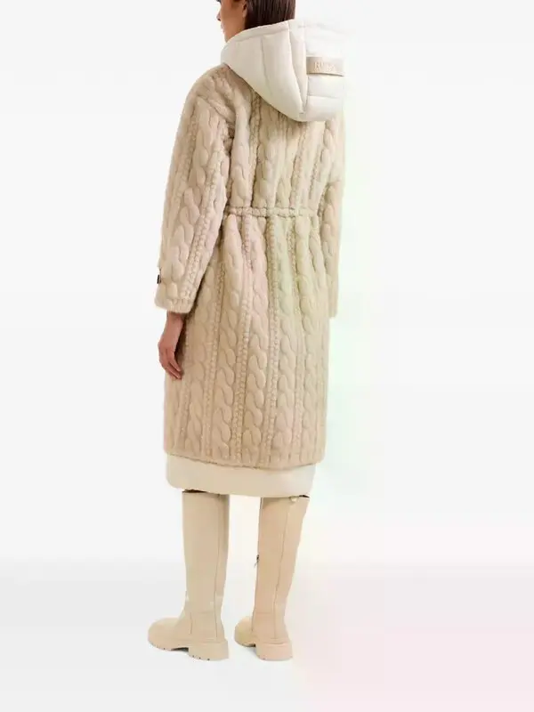 Rudsak Oriana Cable-knit Faux-fur Coat