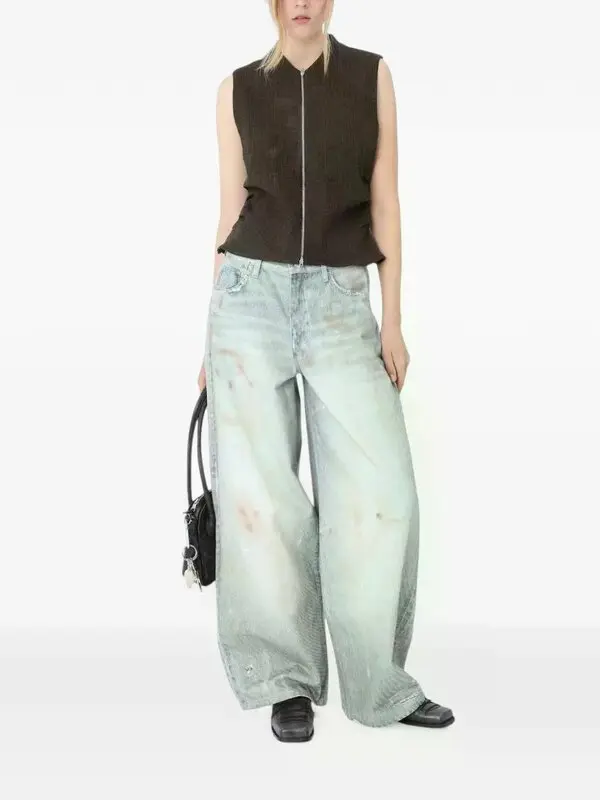 WON HUNDRED Lyon Printed Baggy Jeans