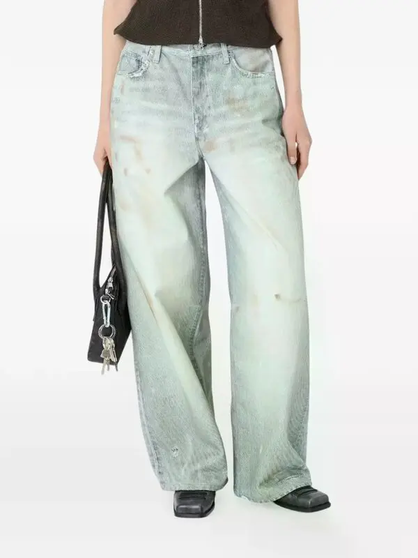 WON HUNDRED Lyon Printed Baggy Jeans