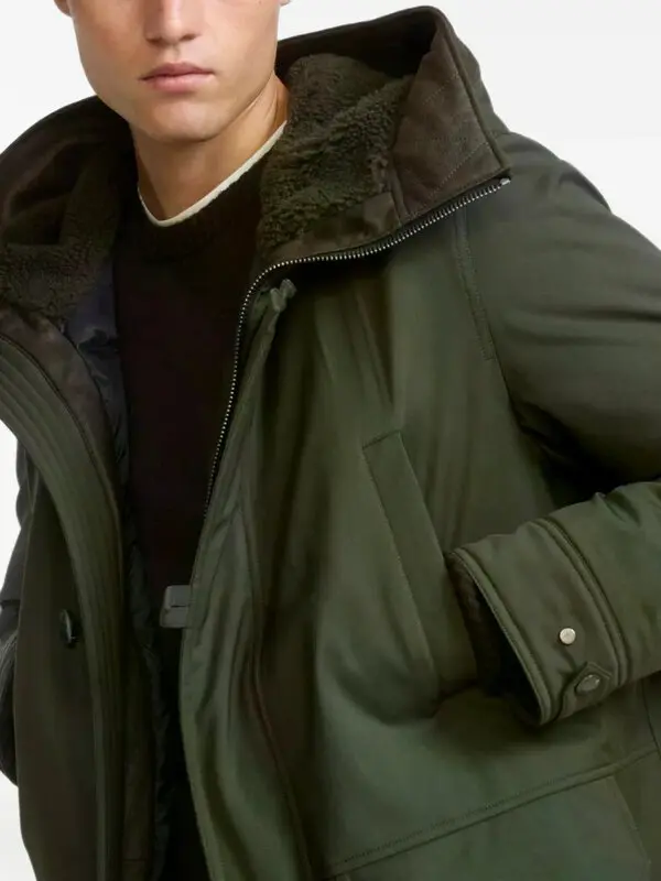 YVES SALOMON Shearling-trim Hooded Parka