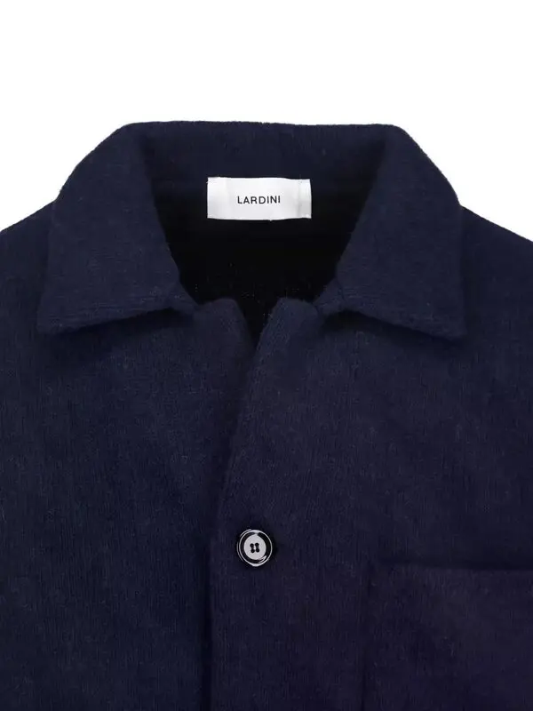 LARDINI Patch-pocket Cashmere Shirt