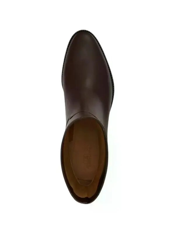 Ralph Lauren Kyle Logo-embossed Leather Ankle Boots