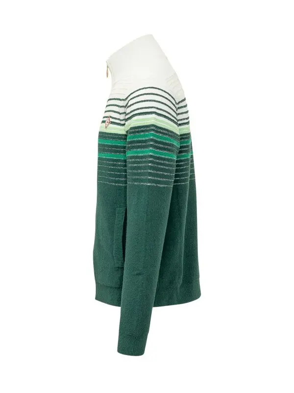 CASABLANCA Striped Zip-up Jacket