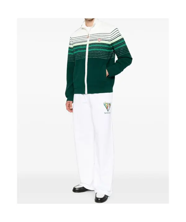 CASABLANCA Striped Zip-up Jacket