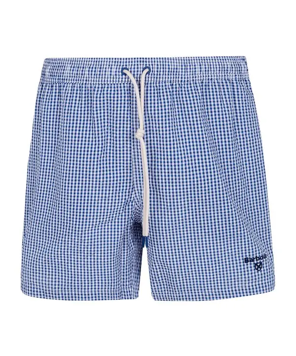 BARBOUR Gingham-check Seersucker Swim Shorts