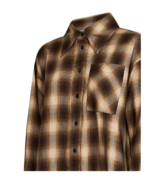 Co Long-sleeved Plaid Shirt