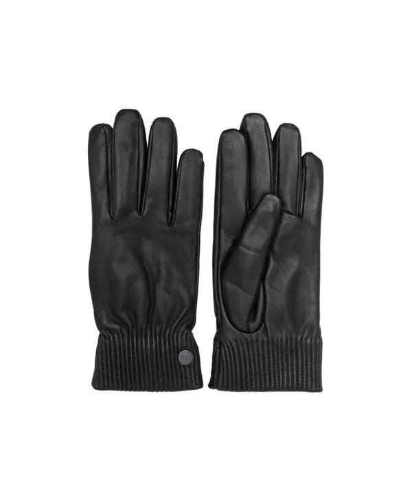 CANADA GOOSE Ribbed Cuff Leather Gloves
