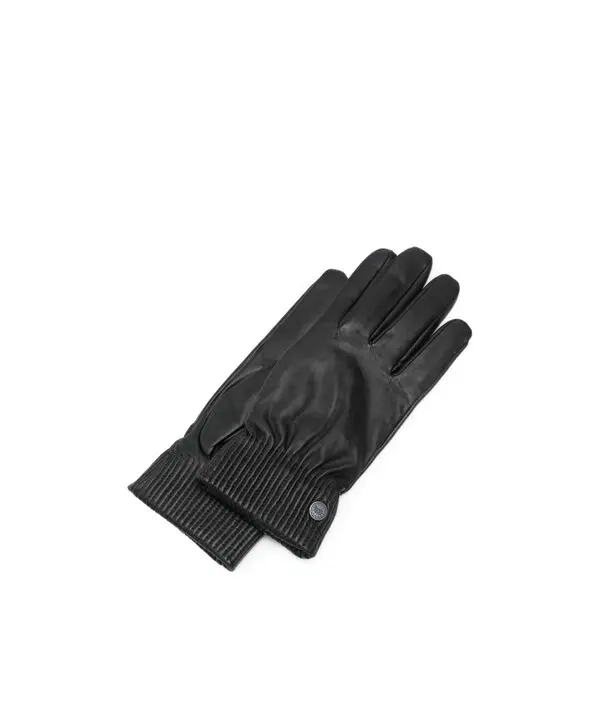 CANADA GOOSE Ribbed Cuff Leather Gloves
