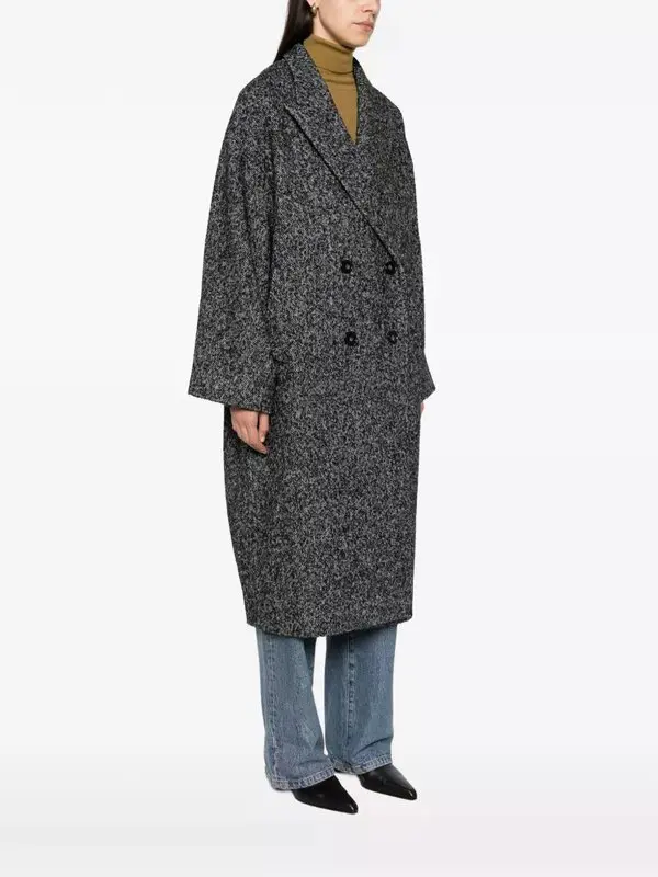 LIBERADD Herringbone Double-breasted Coat