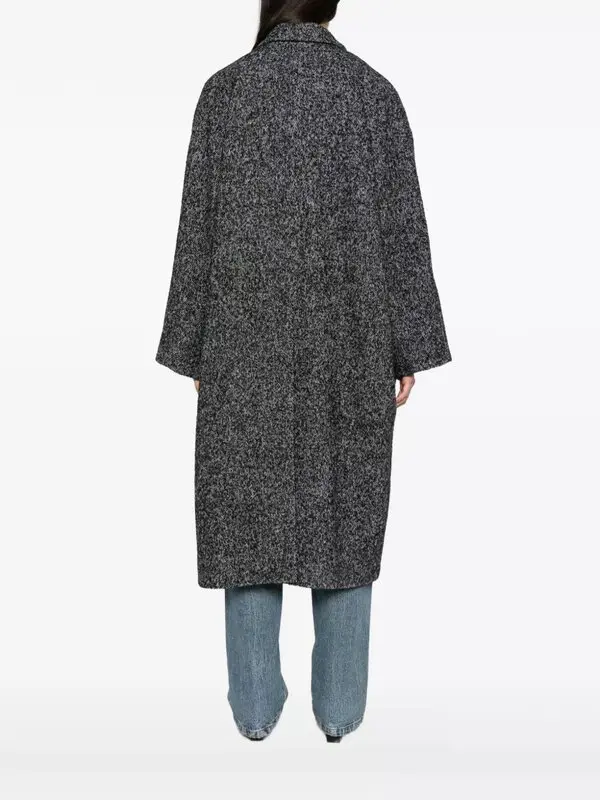 LIBERADD Herringbone Double-breasted Coat