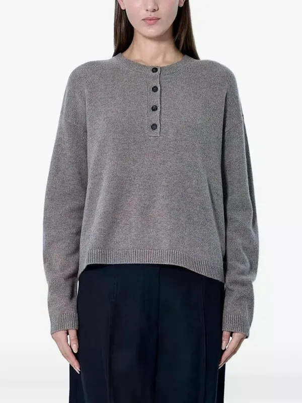 Max Mara Button-placket Knit Sweater