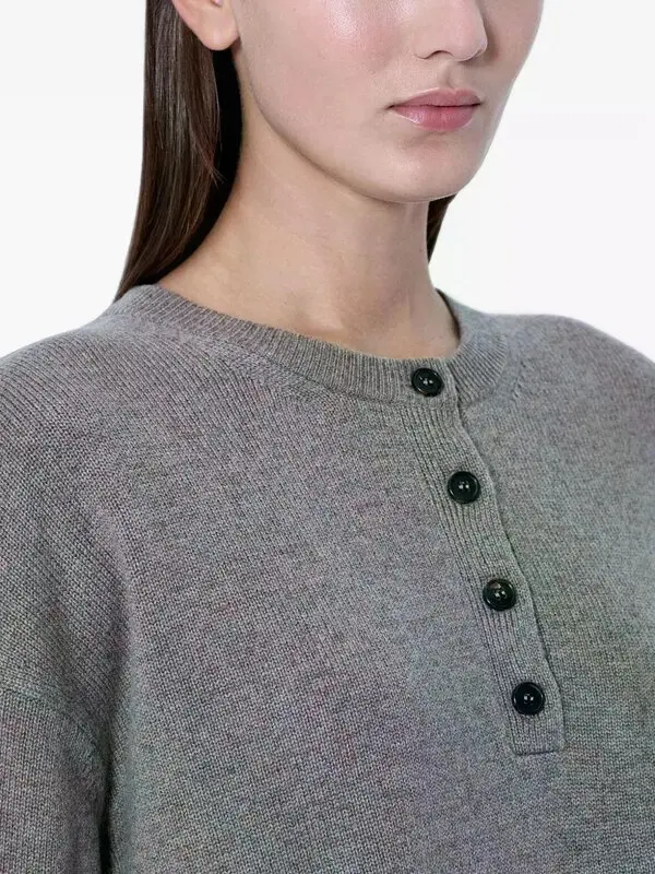 Max Mara Button-placket Knit Sweater