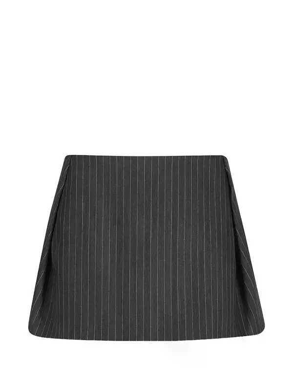 IRO PARIS Kimy Pinstripe-pattern Pleated Mini Skirt - Grey
