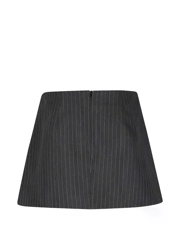 IRO PARIS Kimy Pinstripe-pattern Pleated Mini Skirt - Grey