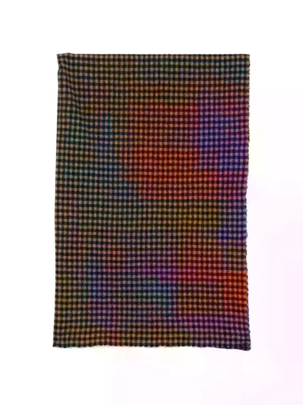 DANIELA GREGIS Check Cashmere Scarf