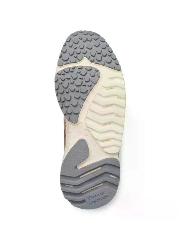 FLOWER MOUNTAIN Wave Suede Overlapping Sneakers