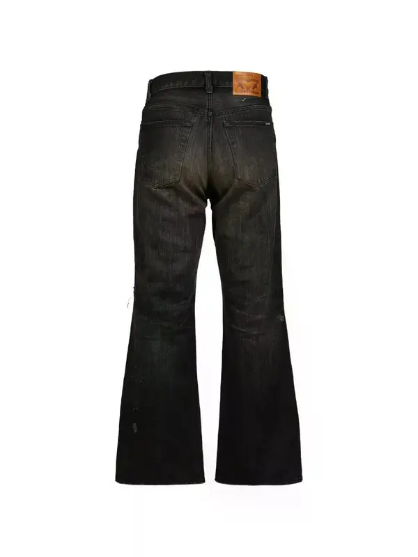 KAMIYA Repaired Wide-leg Jeans