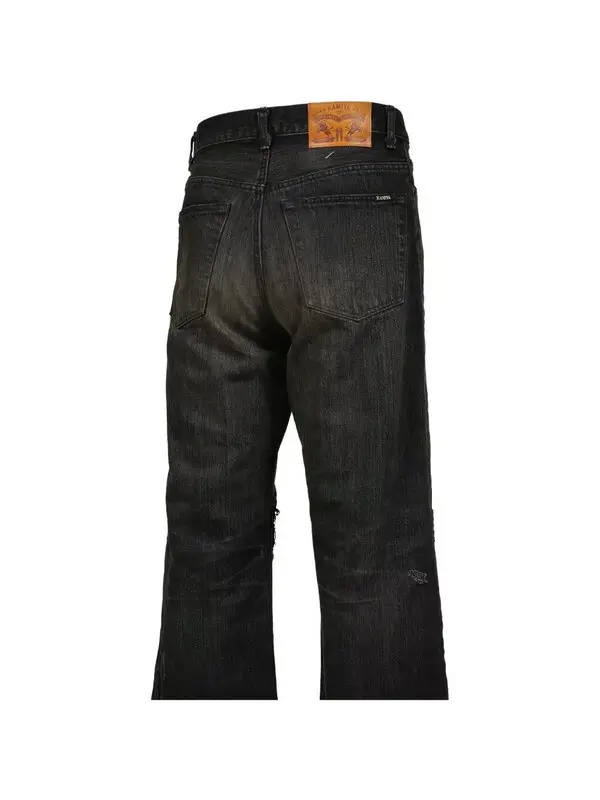 KAMIYA Repaired Wide-leg Jeans