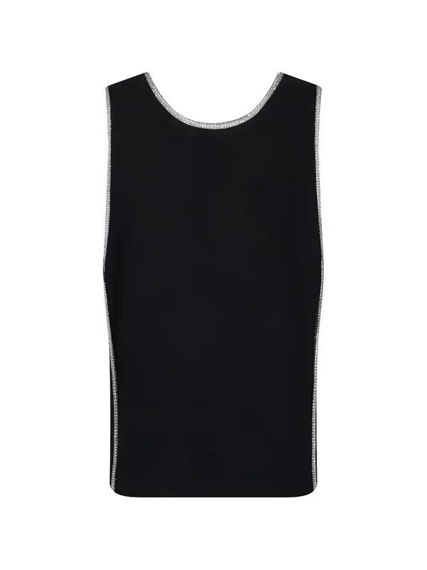 Sportmax Spxafa Crystal-embellished Scoop-back Top - Multicolor