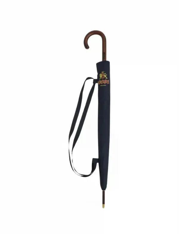 BARACUTA Logo-print Wood-handle Umbrella