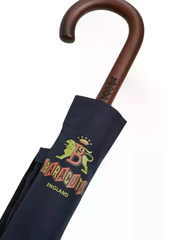 BARACUTA Logo-print Wood-handle Umbrella