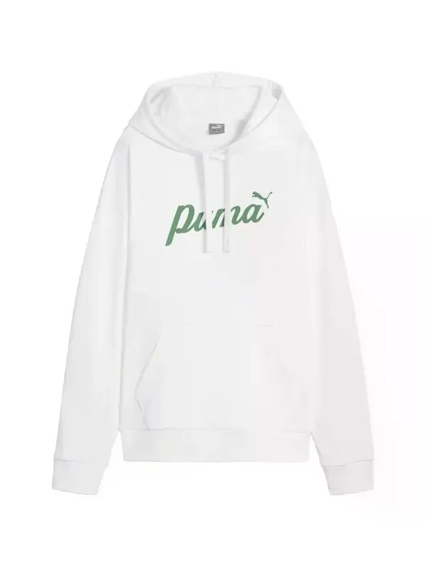 PUMA Logo-print Drawstring Hoodie - White