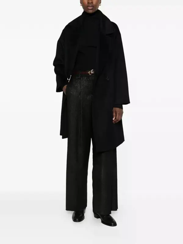PENNYBLACK Glitter-effect Wide-leg Trousers