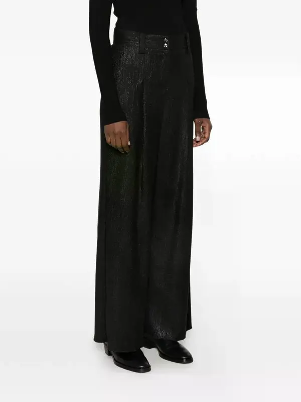 PENNYBLACK Glitter-effect Wide-leg Trousers