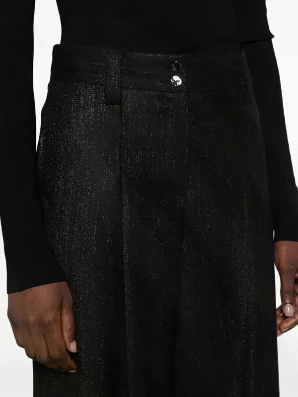 PENNYBLACK Glitter-effect Wide-leg Trousers