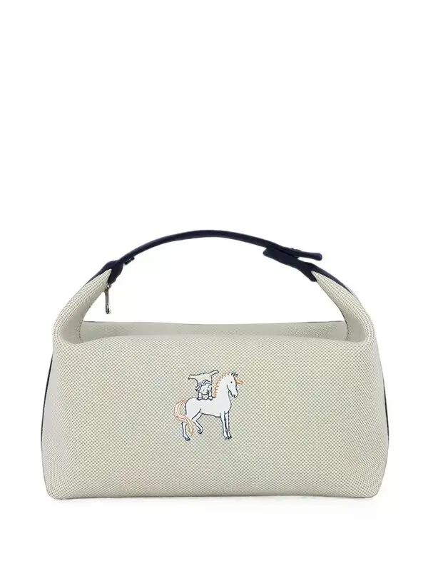 Hermès 2010-2026 Large Toile Bride A Brac Cabriole Case Vanity Bag