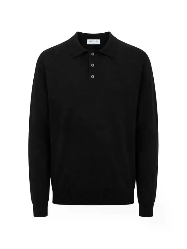 THE PULL Long-sleeve Polo-collar Sweater