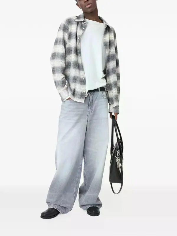 WON HUNDRED Pete Check-pattern Shirt