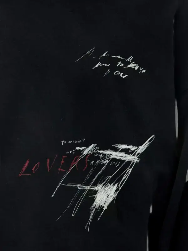ANN DEMEULEMEESTER Graphic-print Hoodie