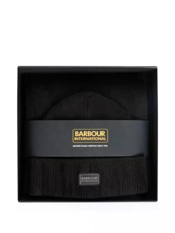 Barbour Sweeper Legacy Ribbed-knit Hat And Scarf Set