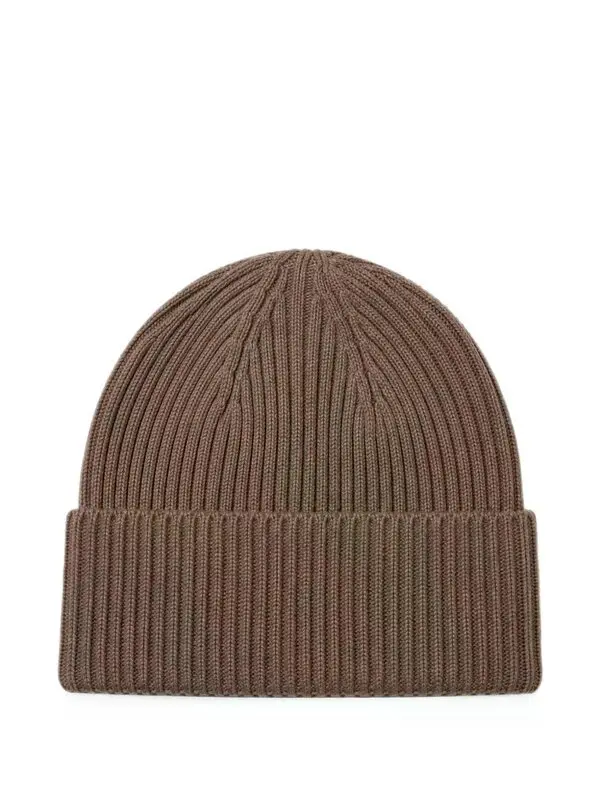 LANEUS Ribbed-knit Beanie Hat