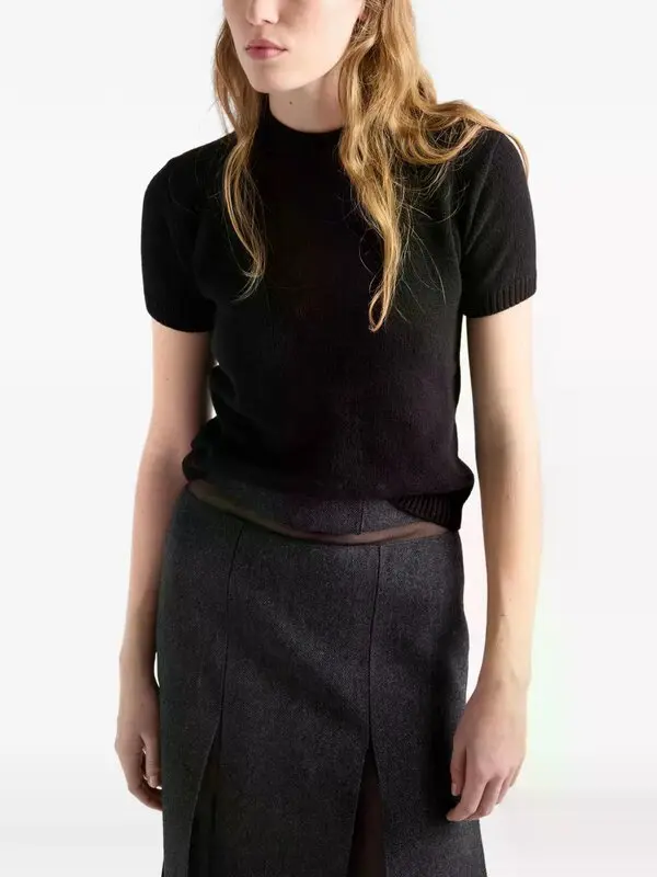 PRADA Short-sleeved Cashmere Sweater