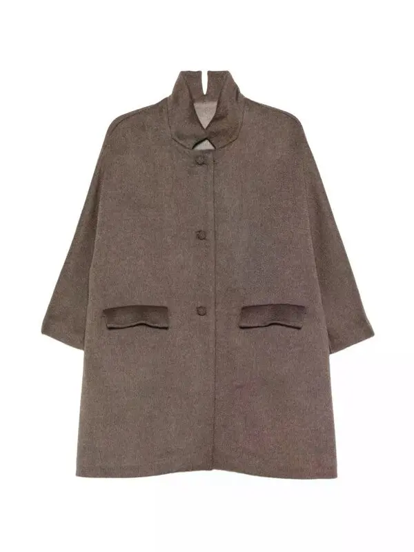 DANIELA GREGIS Button-up Cashmere Coat