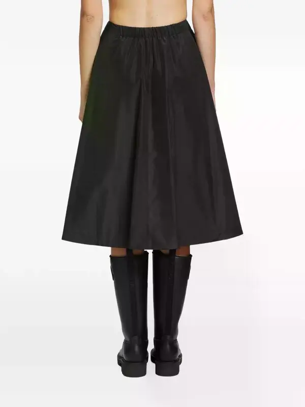 Moncler Pleated A-line Midi Skirt