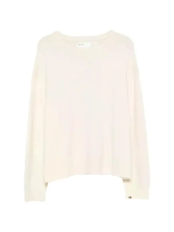 Extreme Cashmere Mike Ribbed-trim Cashmere Sweater - Neutrals