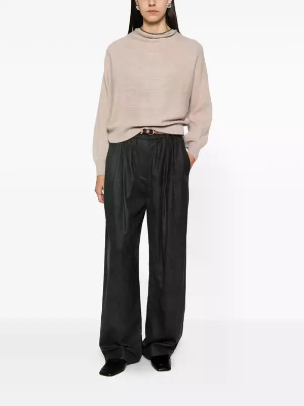 Brunello Cucinelli Pleated Wool Trousers