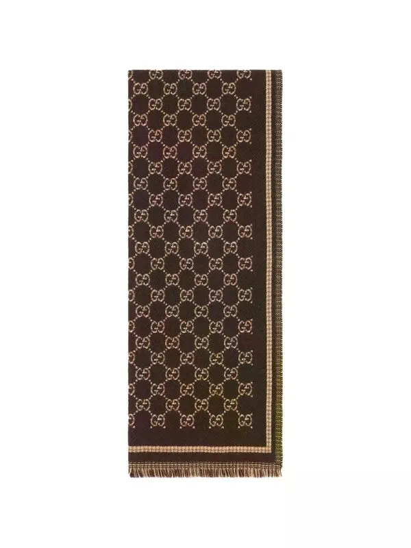 GUCCI Gg Wool Jacquard Scarf
