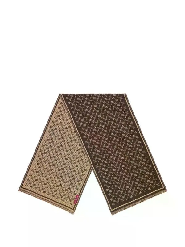 GUCCI Gg Wool Jacquard Scarf
