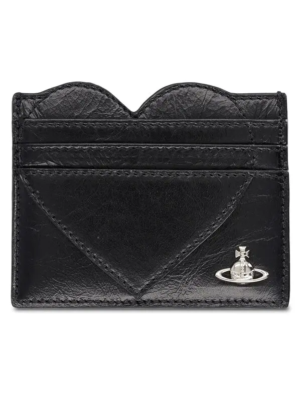 VIVIENNE WESTWOOD Portacarte "heart" Con Orb - Black