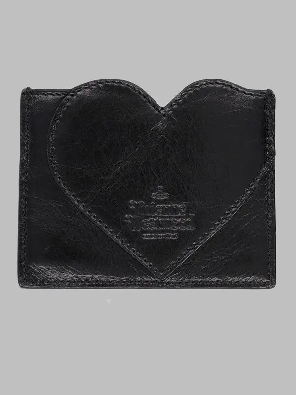 VIVIENNE WESTWOOD Portacarte "heart" Con Orb - Black