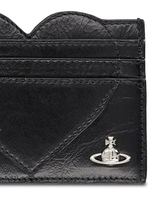 VIVIENNE WESTWOOD Portacarte "heart" Con Orb - Black