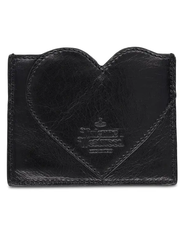 VIVIENNE WESTWOOD Portacarte "heart" Con Orb - Black