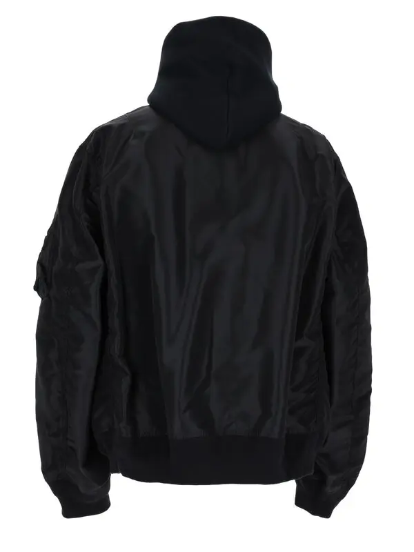 SACAI Felpa Con Cappuccio E Zip