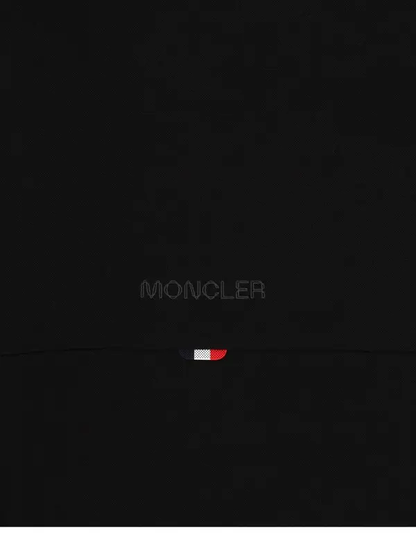 MONCLER Polo In Piquet Di Cotone Con Logo