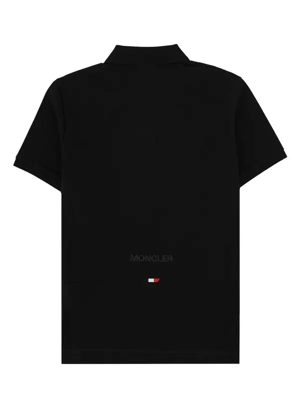 MONCLER Polo In Piquet Di Cotone Con Logo