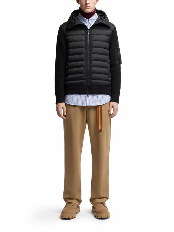 MONCLER Cardigan Imbottito Con Zip